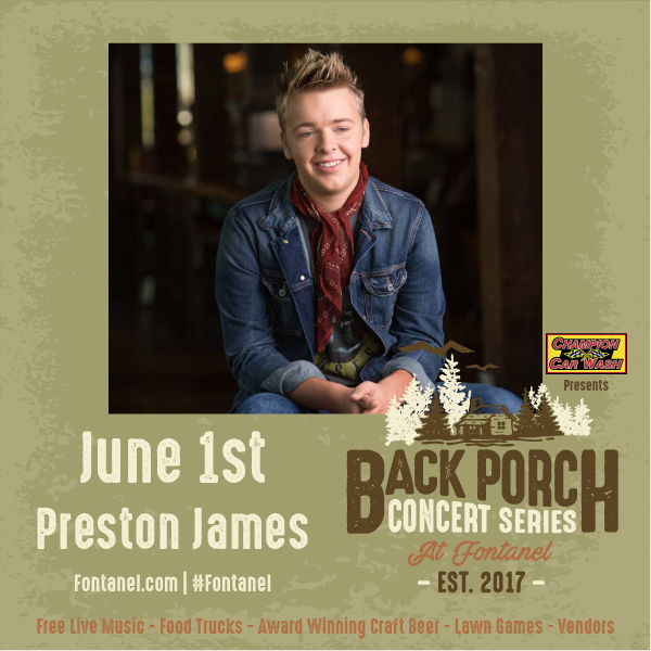 Preston James-Back Porch Concert Series at Fontanel - Preston James